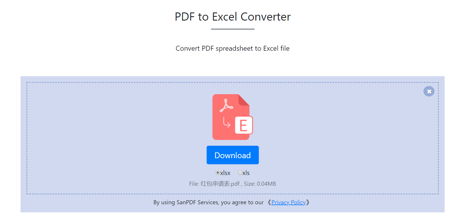 Convert pdf to excel format in a few simple steps – SanPDF Converter Free