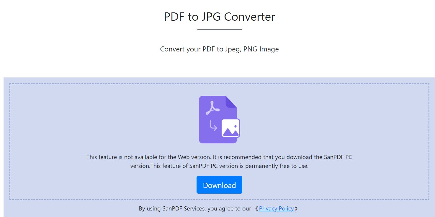 How to quickly and easily complete PDF to JPG,100% free. – SanPDF ...
