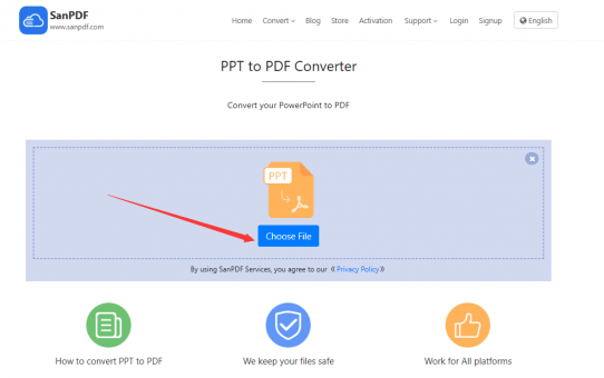 How to convert PPT to PDF? How to transfer PPT to PDF? – SanPDF ...
