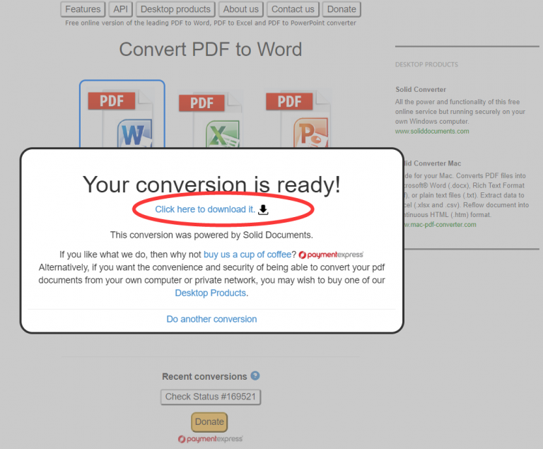 Free online conversion of San PDF to Microsoft Office Word (.doc, .docx ...