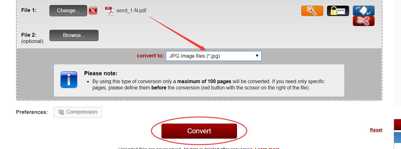 How do I convert a Adobe PDF file into JPG at work? – SanPDF Converter Free